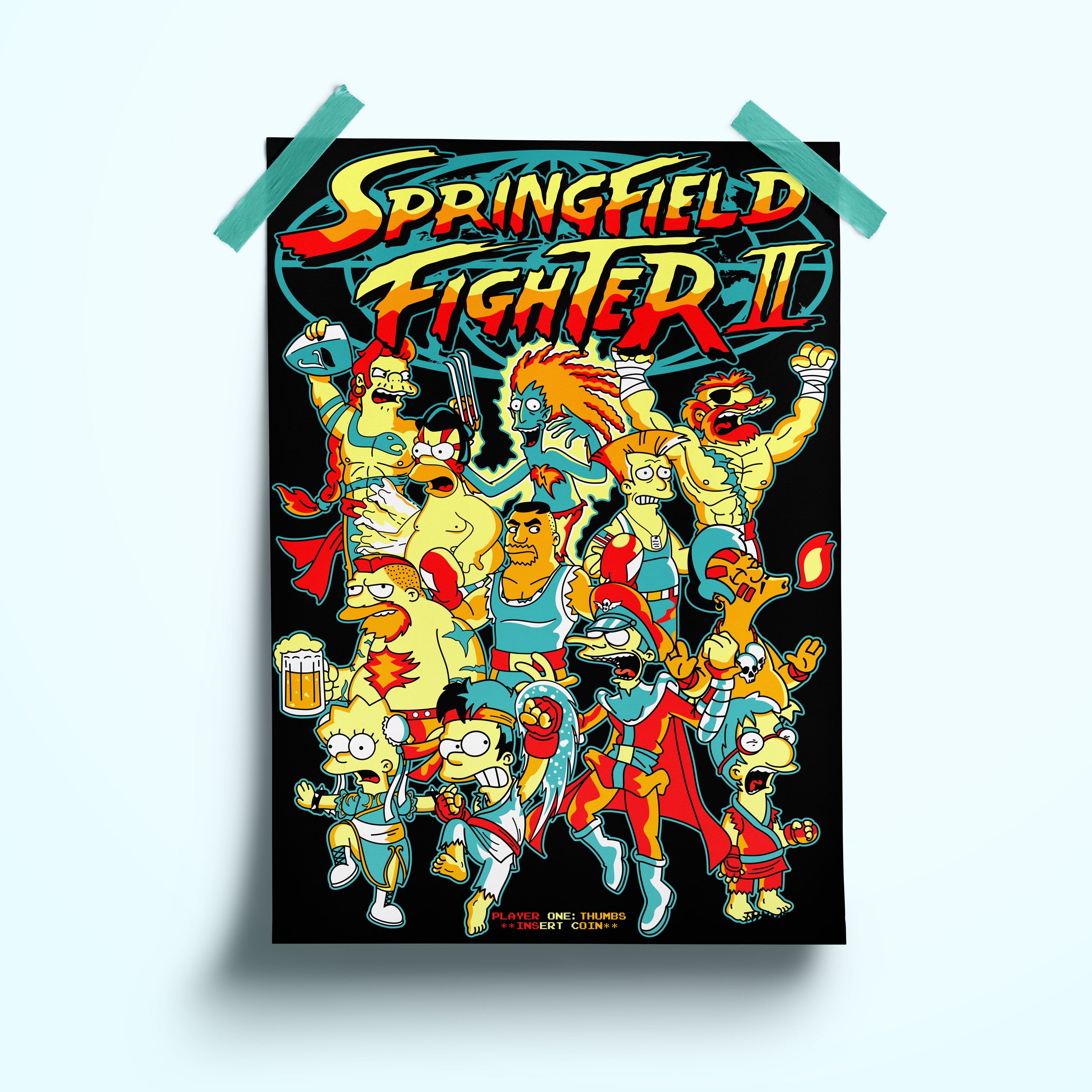 Springfield Fighter II Poster – Thumbs Design