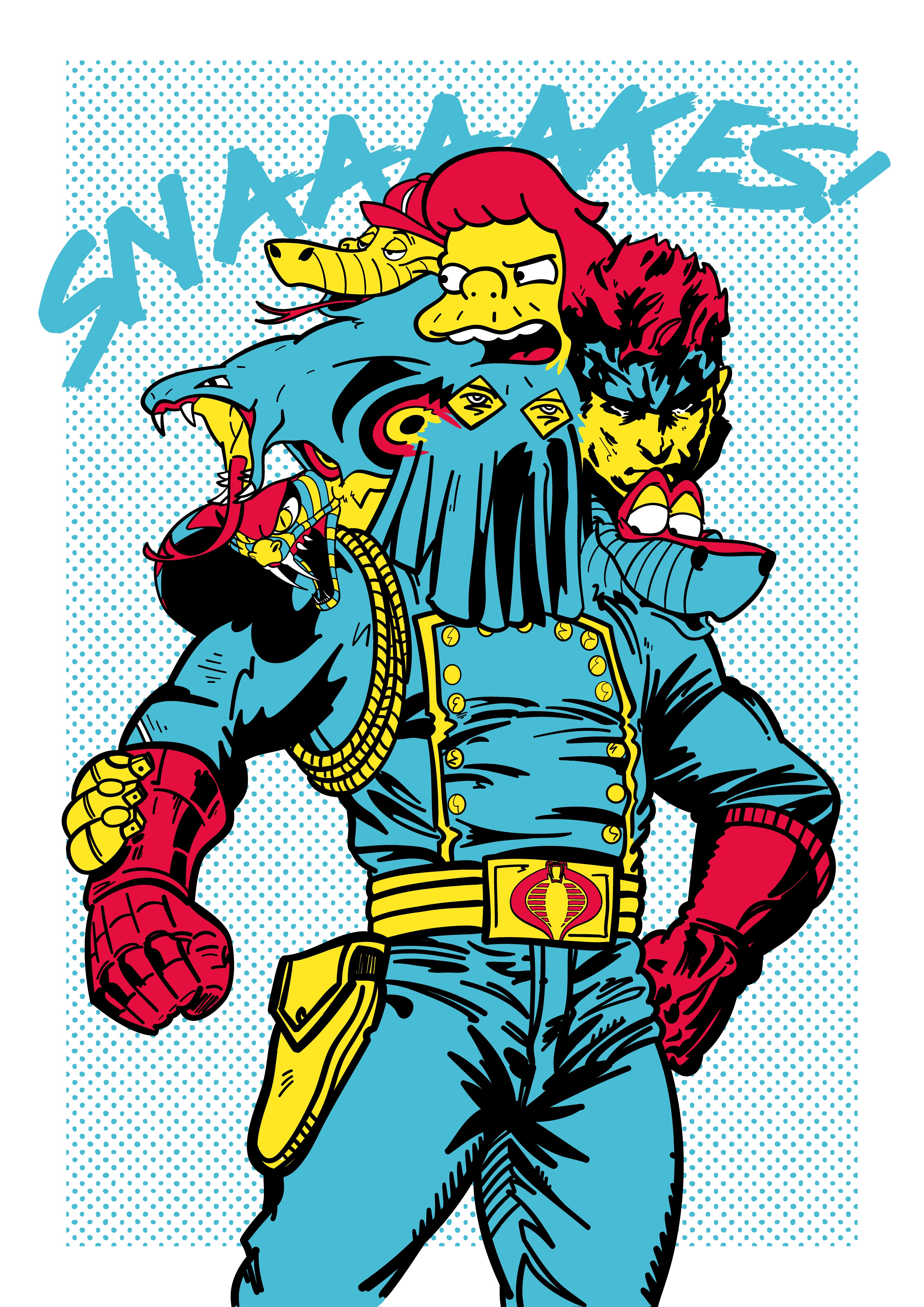 Self Loathing Snakes "Seconds" Art Print - A2 Size – Thumbs Design