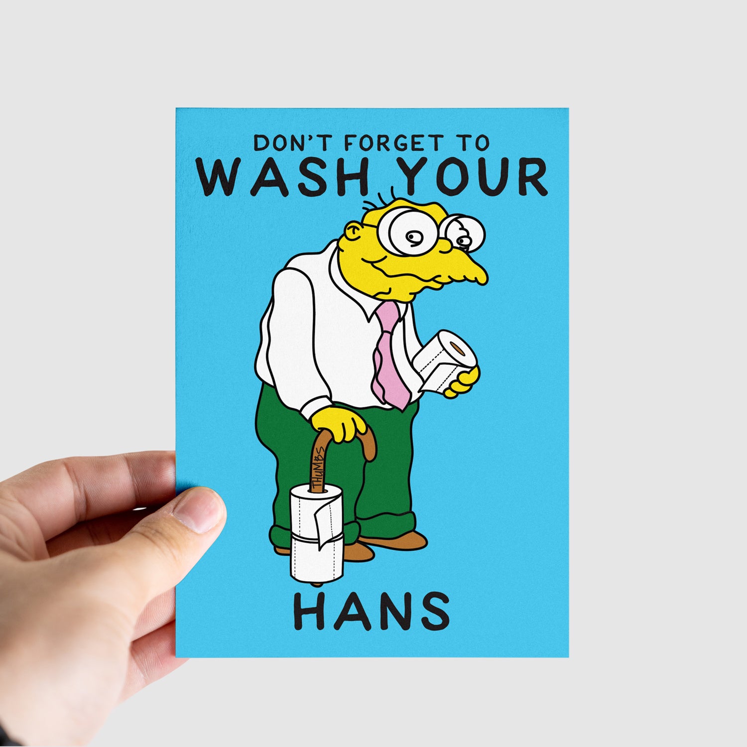 Wash Your Hans Mini Print – Thumbs Design