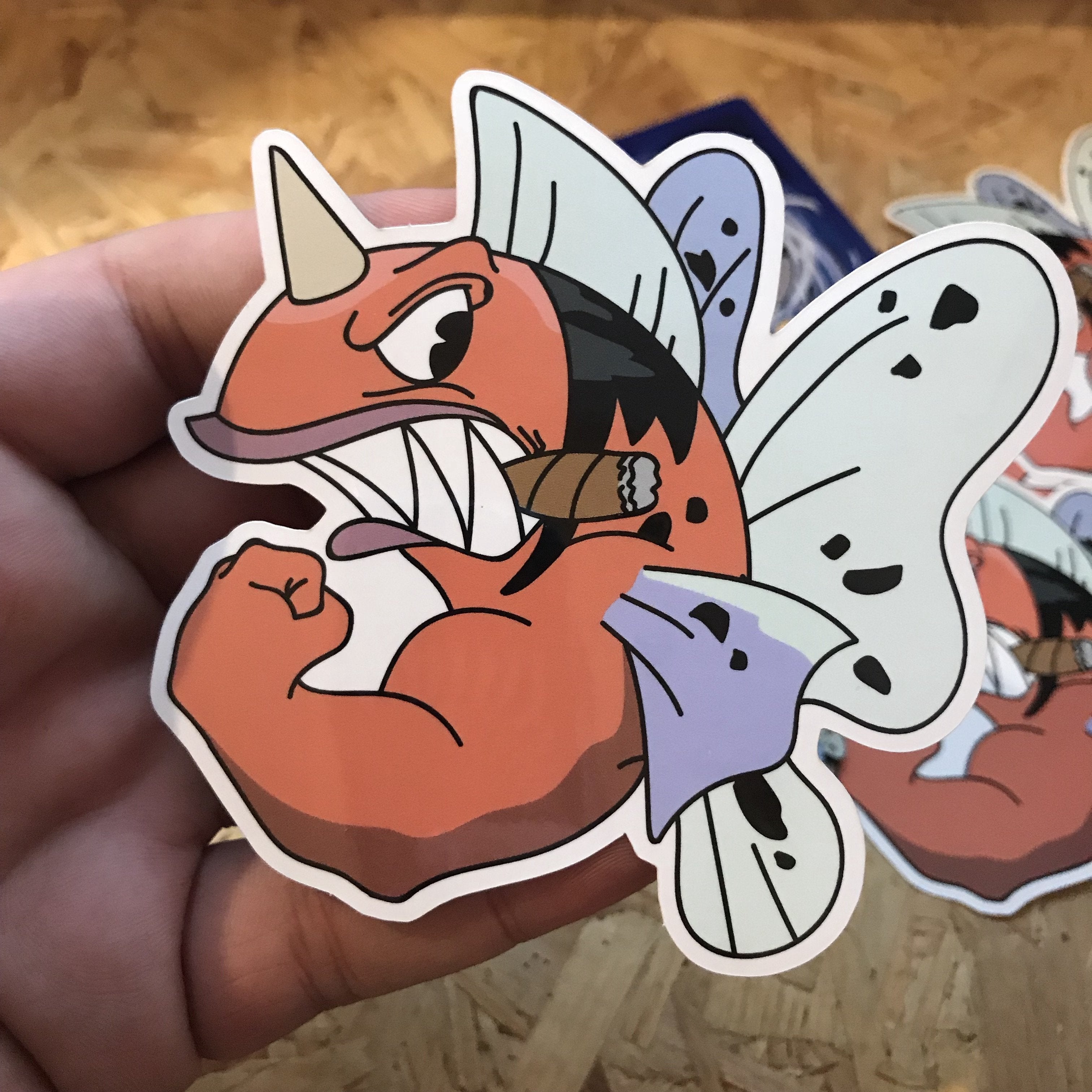 Flying Hellking Sticker – Thumbs Design